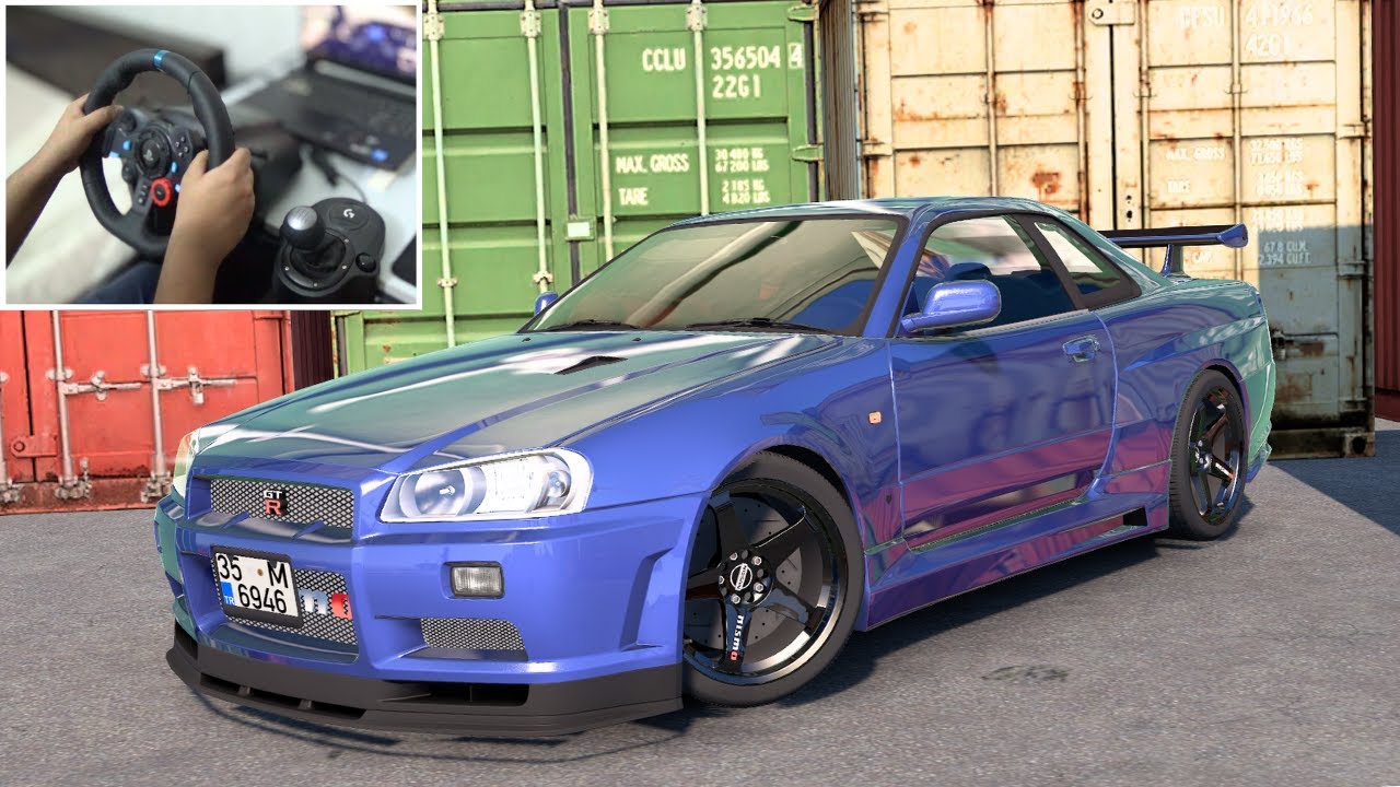 Nissan Skyline GT-R R34 | Euro Truck Simulator 2 | Logitech G29 ...