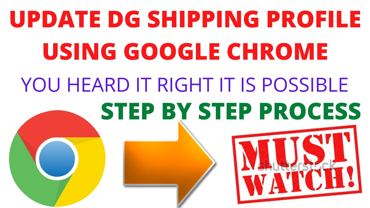 UPDATE DG PROFILE USING GOOGLE CHROME | NO MORE FIREFOX REQUIRED | MUST ...
