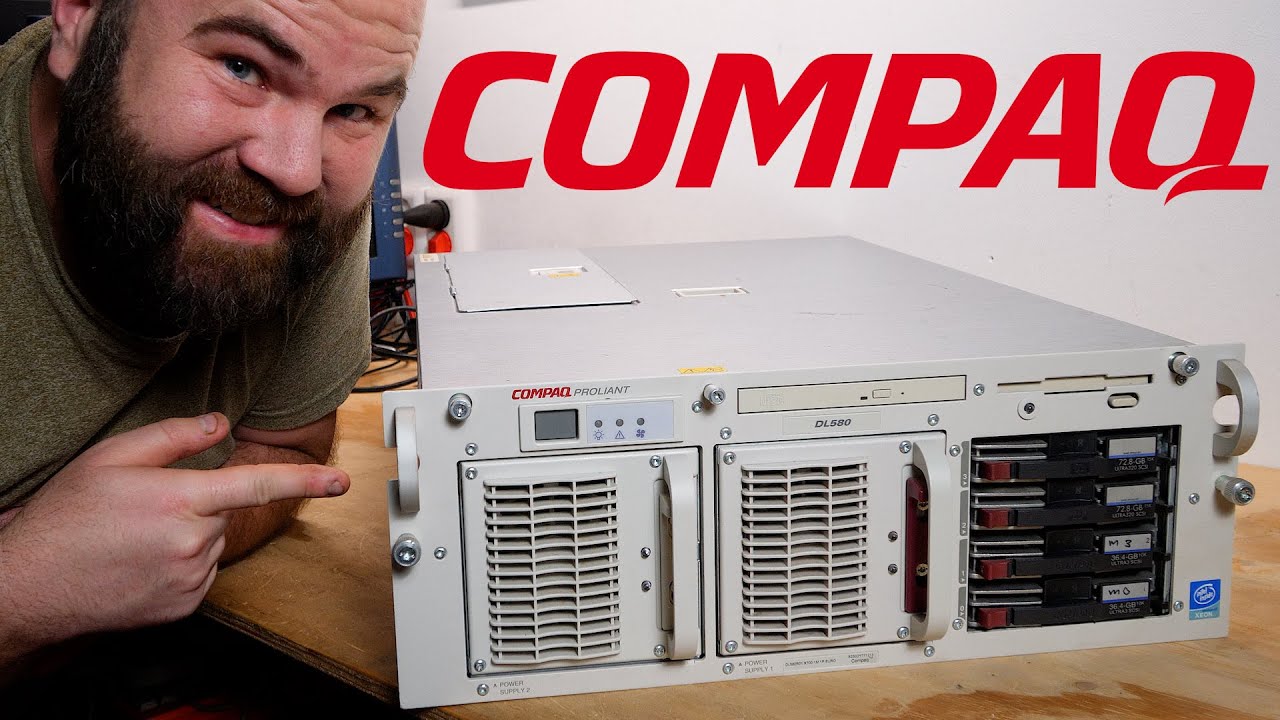 Compaq Proliant DL580 Server Teardown - Quad Pentium III Xeon - YouTube