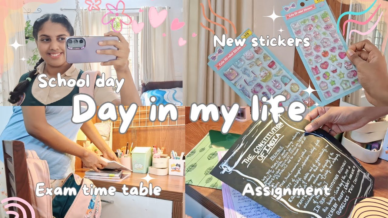 Day in my life | school day | exam time table | study - YouTube