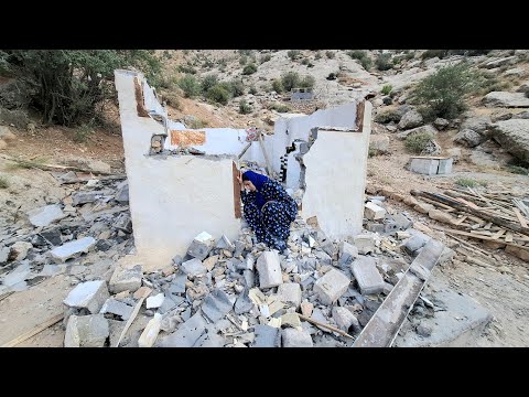 Narges' tears after her house was destroyed by the agents