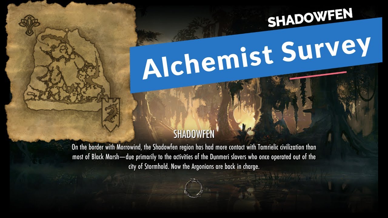 Where to find the Shadowfen Alchemist Survey |ESO| Elder Scrolls Online ...