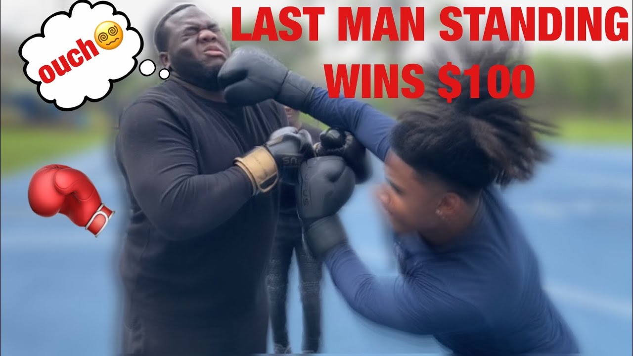 LAST MAN STANDING BOXING MATCH!!! ($100 PRIZE) #GUNSDOWNGLOVESUP - YouTube