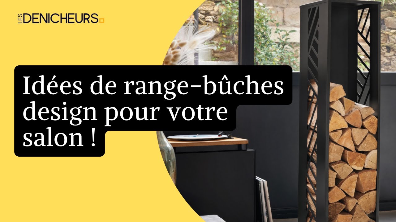 💡 9 idées simples de range-bûches design pour votre salon 🏠 - YouTube
