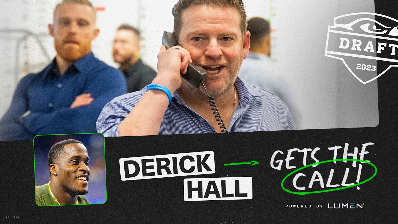 Seahawks LB Derick Hall Gets The Draft Call At No. 37 Overall - YouTube