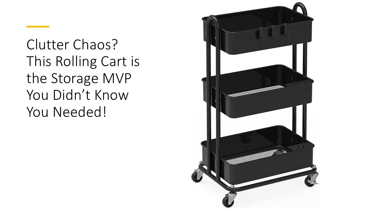 Clutter Chaos? This Rolling Cart is the Storage MVP You Didn’t Know You ...