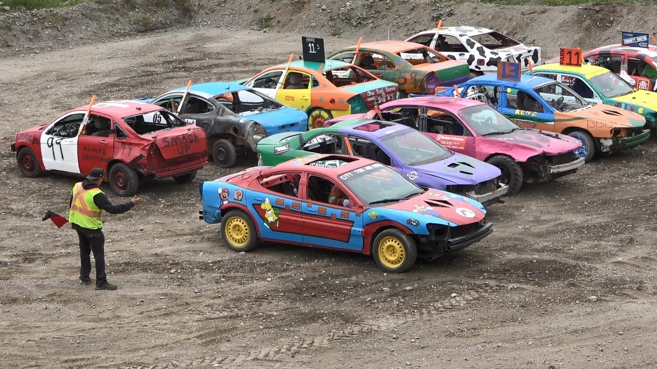 2021 Demolition Derby - Smash Up For MS - Compact Heats - YouTube