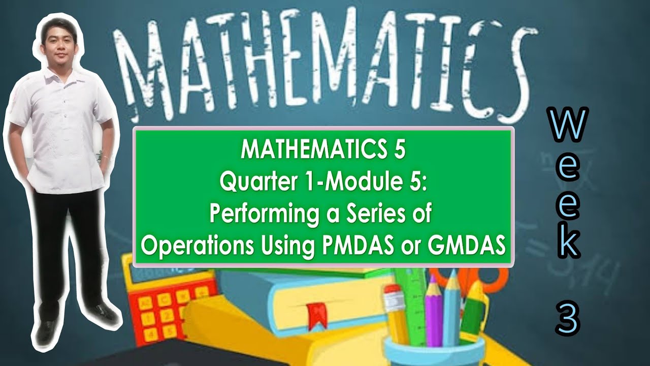 PERFORMING A SERIES OF OPERATIONS USING PMDAS or GMDAS - YouTube