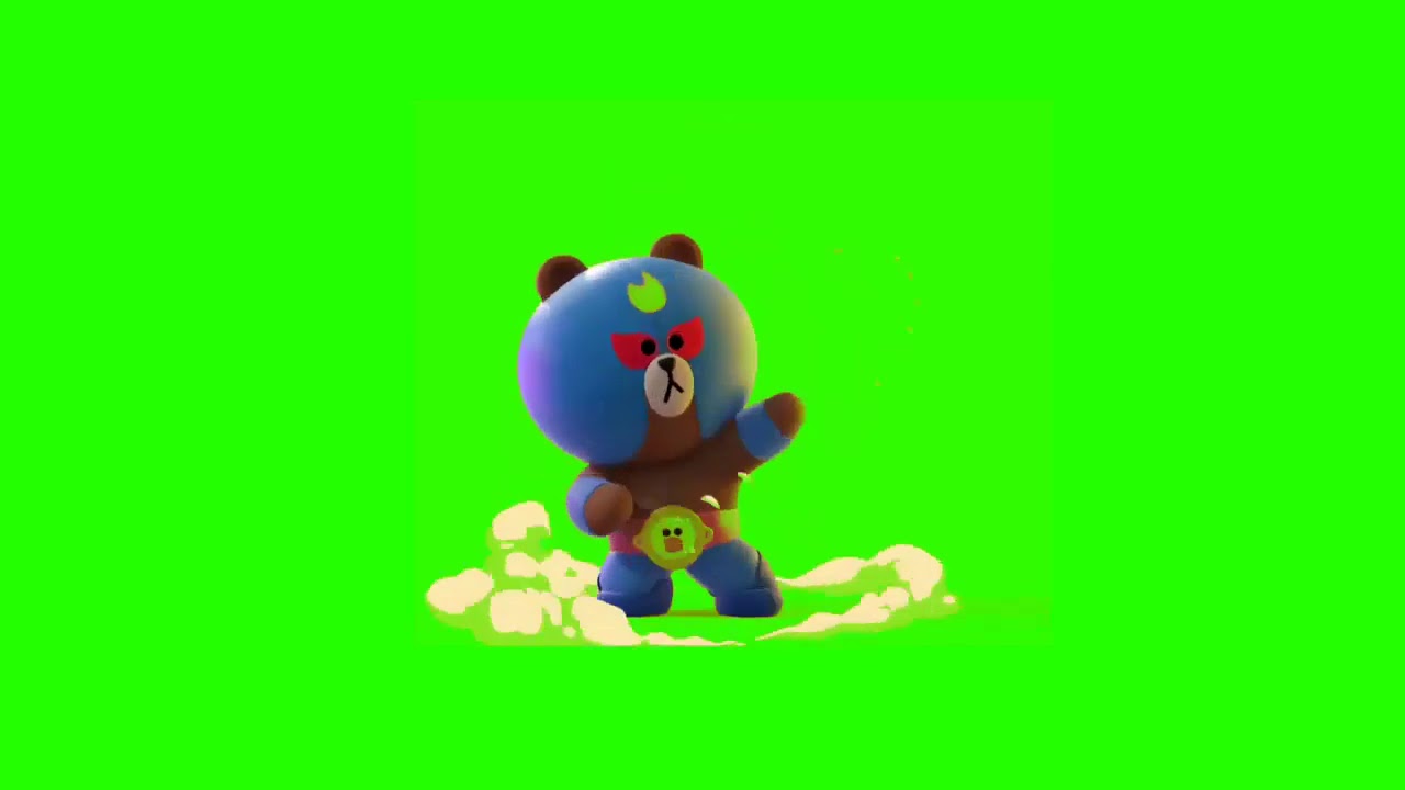 Fond vert animation el brown brawl stars - YouTube