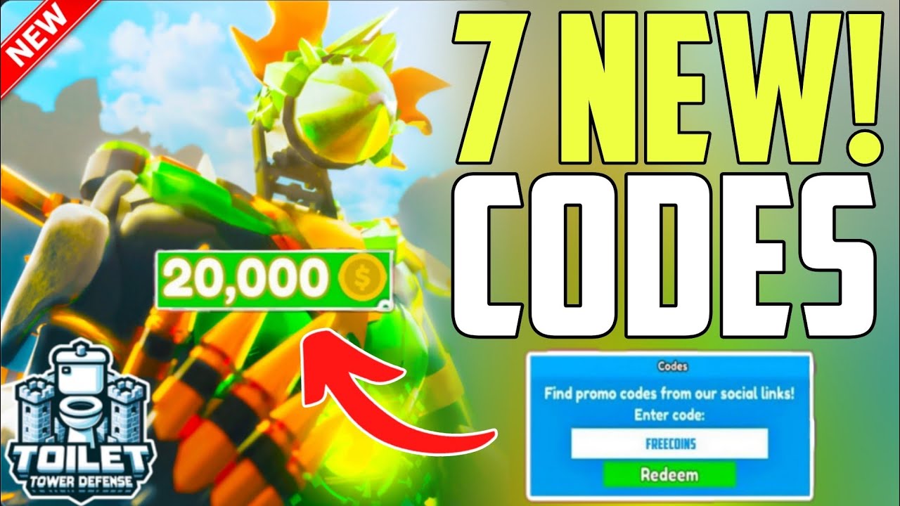 ⚠️NEW!! Update⚠️ TOILET TOWER DEFENSE ROBLOX CODES 2024-TOILET TOWER ...
