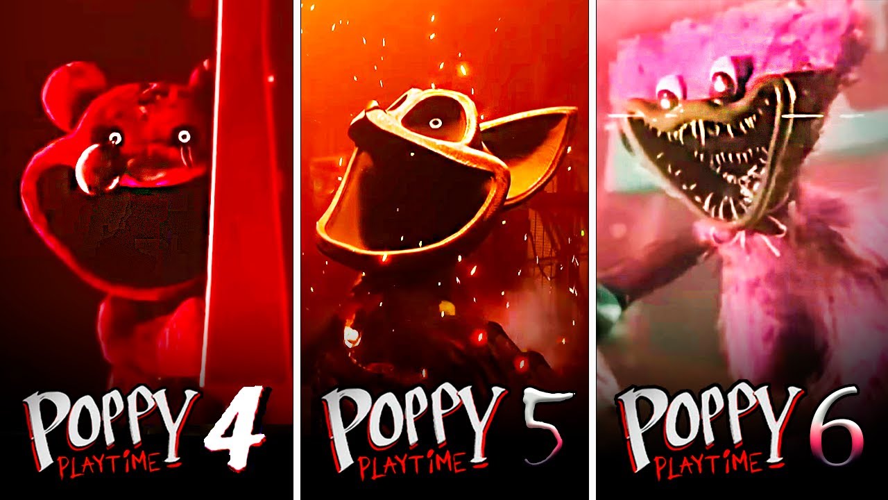 All Trailers Comparison - Poppy Playtime: Chapter 6 VS Chapter 5 VS ...