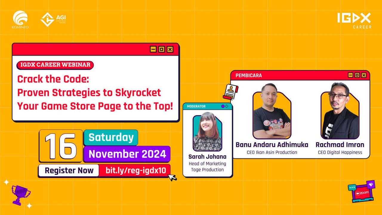 WEBINAR IGDX CAREER "Crack the Code: Proven Strategies to Skyrocket Your Game Store Page to the ...