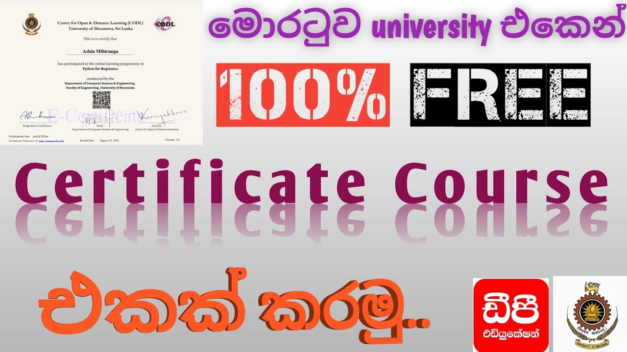 මොරටුව කැම්පස් එකෙන් IT Certificate එකක් ගමු ද? | Full Stack Developer ...