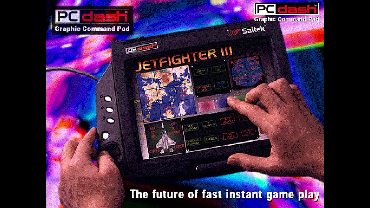 Saitek PC Dash Graphic Command Pad CD-ROM interactive tour (1997) - YouTube