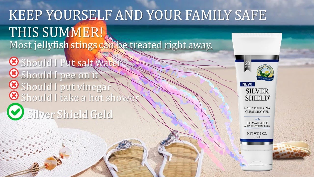 Silver Shield gel to Jellyfish sting (2021) - YouTube