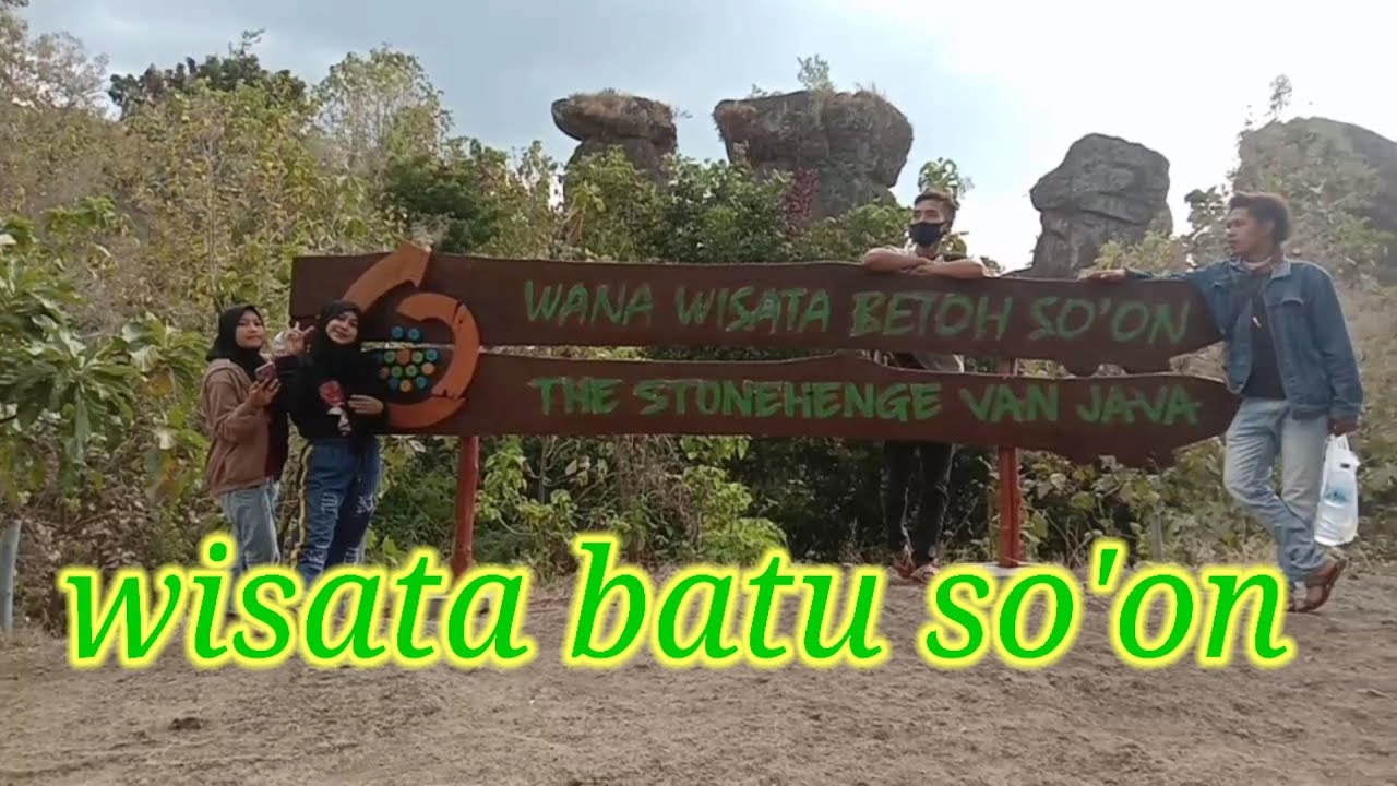 Wisata batu so'on atau batu susun Bondowoso - YouTube