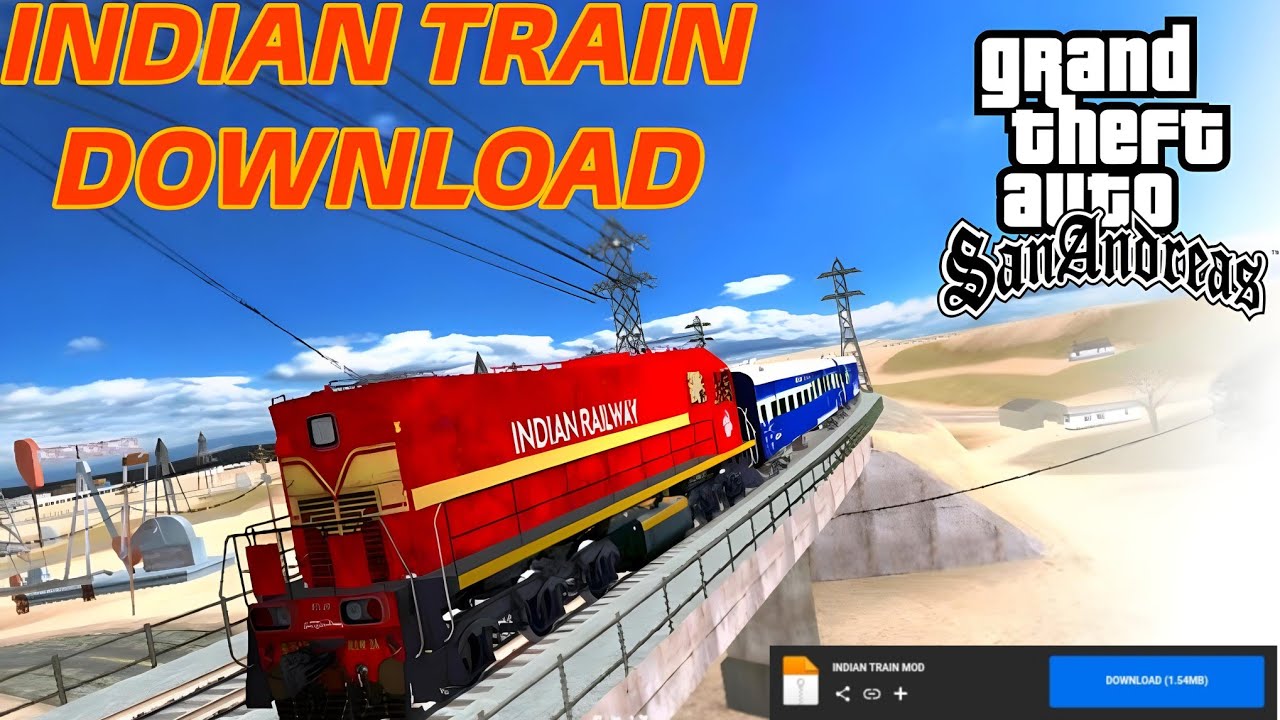 GTA SAN ANDREAS INDIAN TRAIN MOD ANDROID DOWNLOAD #gtasanandreas #gtav #gaming gtatrainmod - YouTube