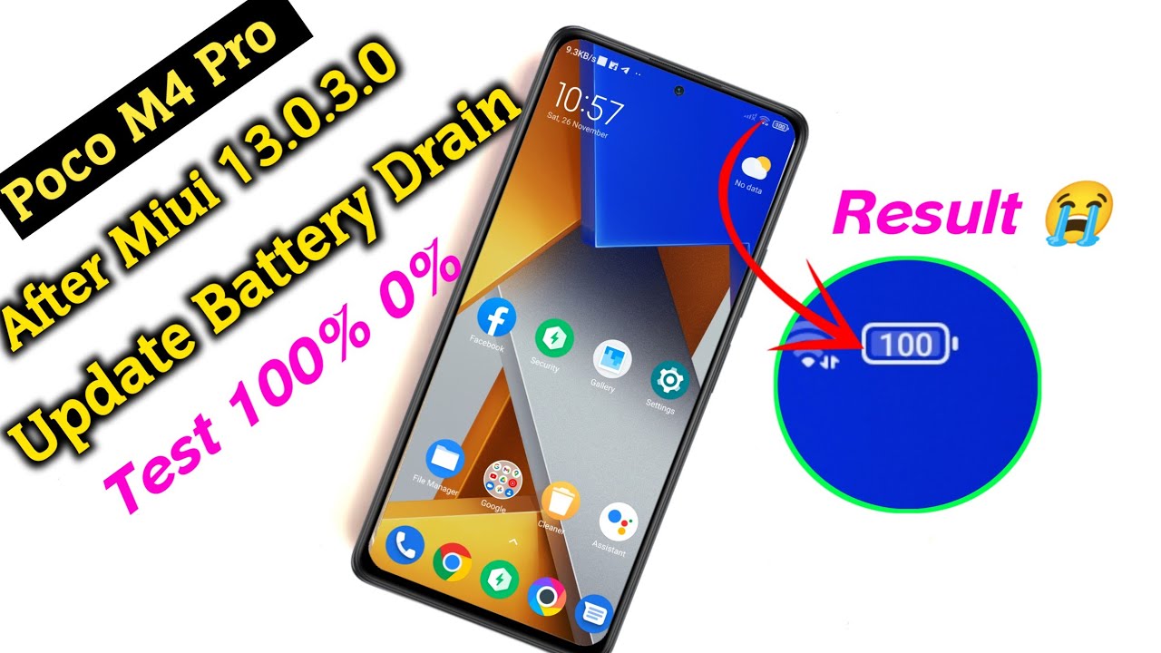 Poco M4 Pro Battery Drain Test After Miui 13.0.3.0 Update | Redmi Note ...