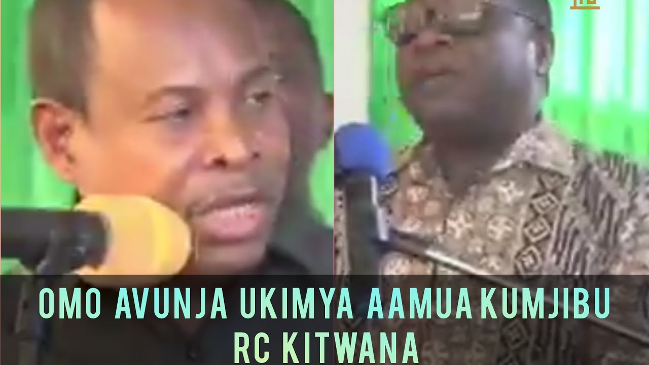 Bila woga OMO amjibu Mh. Kitwana mbele yake - YouTube