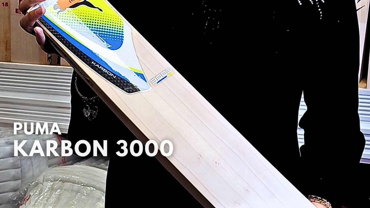 Puma Karbon 3000 English Willow Cricket Bat - YouTube