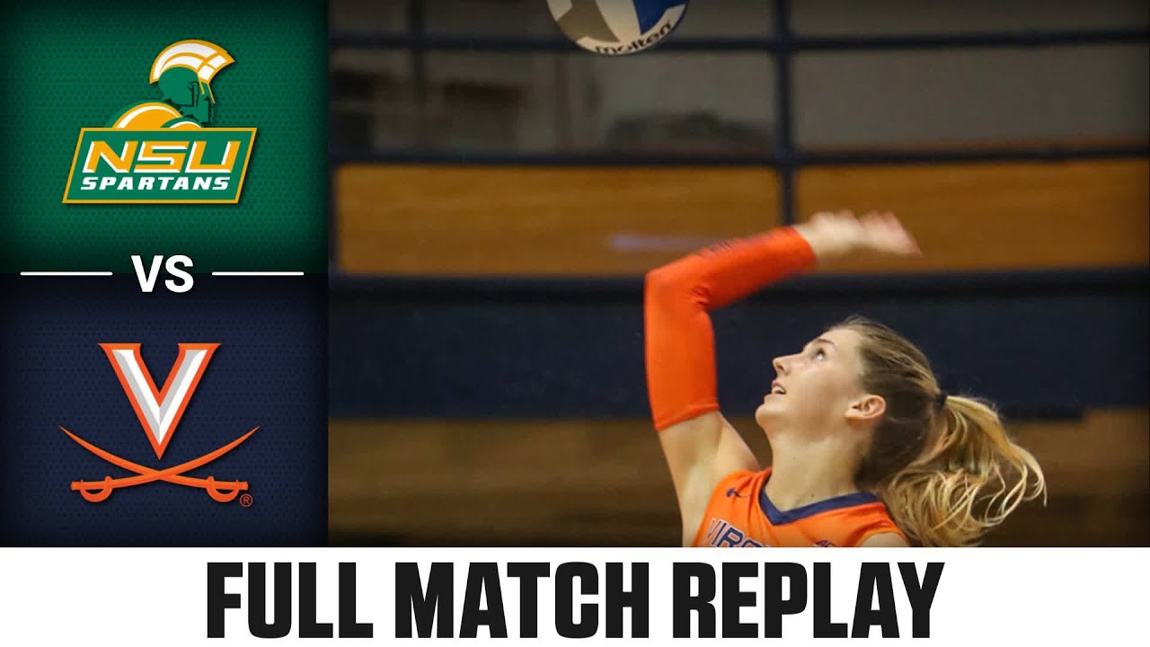 Norfolk State vs. Virginia Full Match Replay | 2023 ACC Volleyball ...