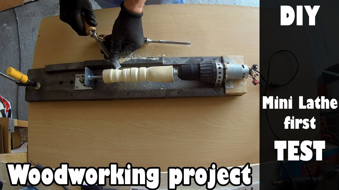 Mini eszterga projekt házilag -első teszt | DIY | MINI LATHE FIRST TEST ...