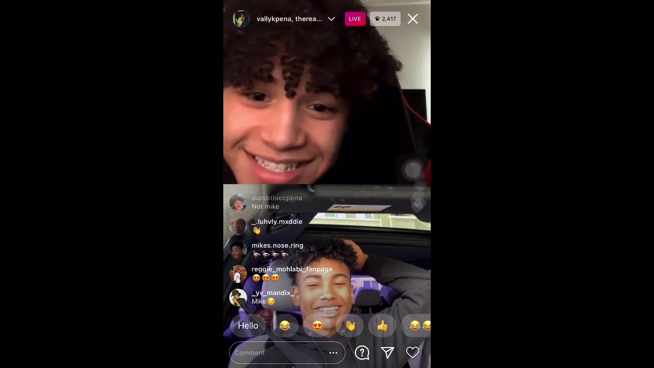 vallyk pena instagram live with realslimedupmike - YouTube