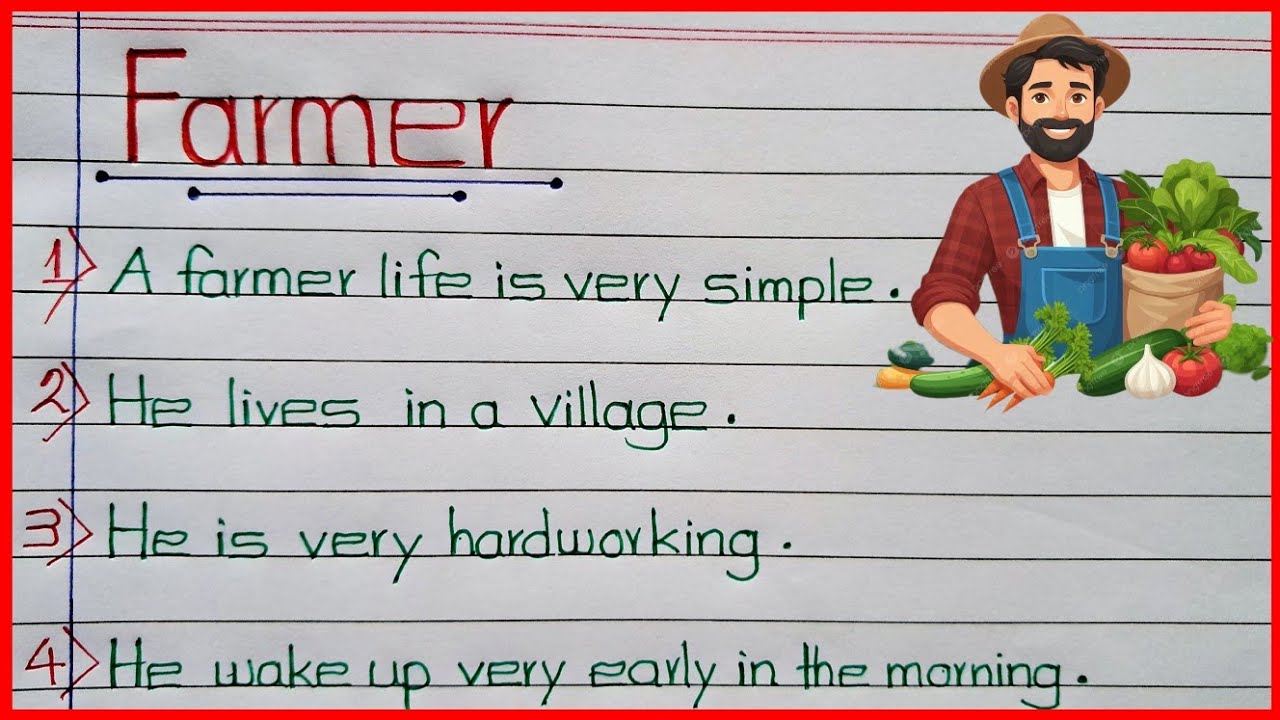 10 Lines on Farmer in English🔥Farmer information🔥Farmer Details🔥Role of Farmer - YouTube
