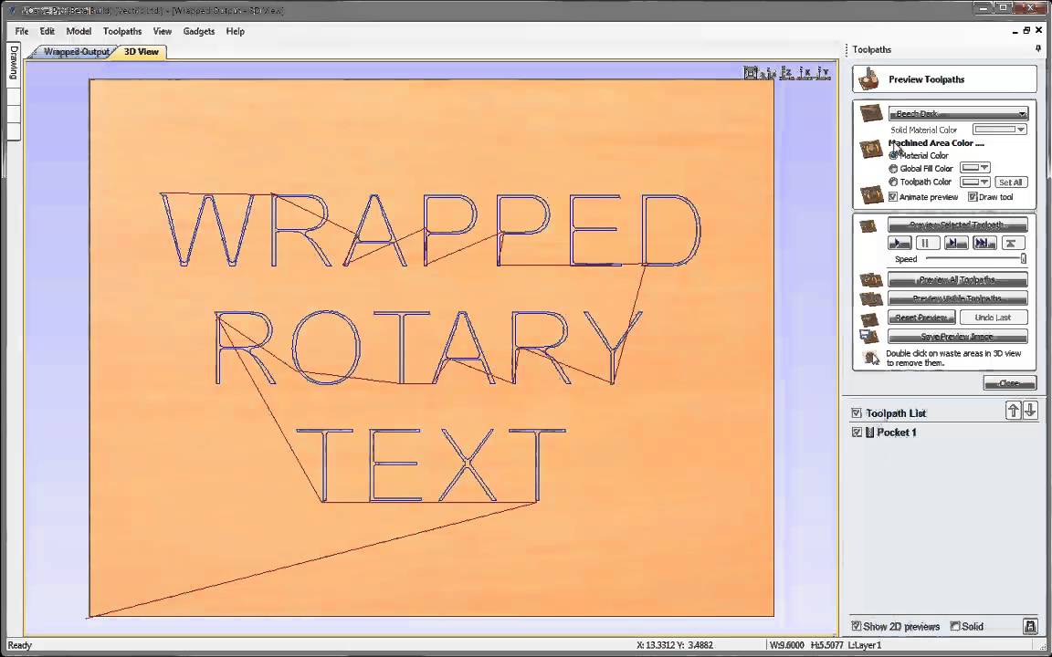 Vectric V8 Tutorials - Rotary 2.5D Toolpathing - YouTube