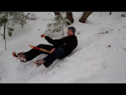 REDNECK SHOVEL SLEDDING! (1.3.11.Day 147) - YouTube
