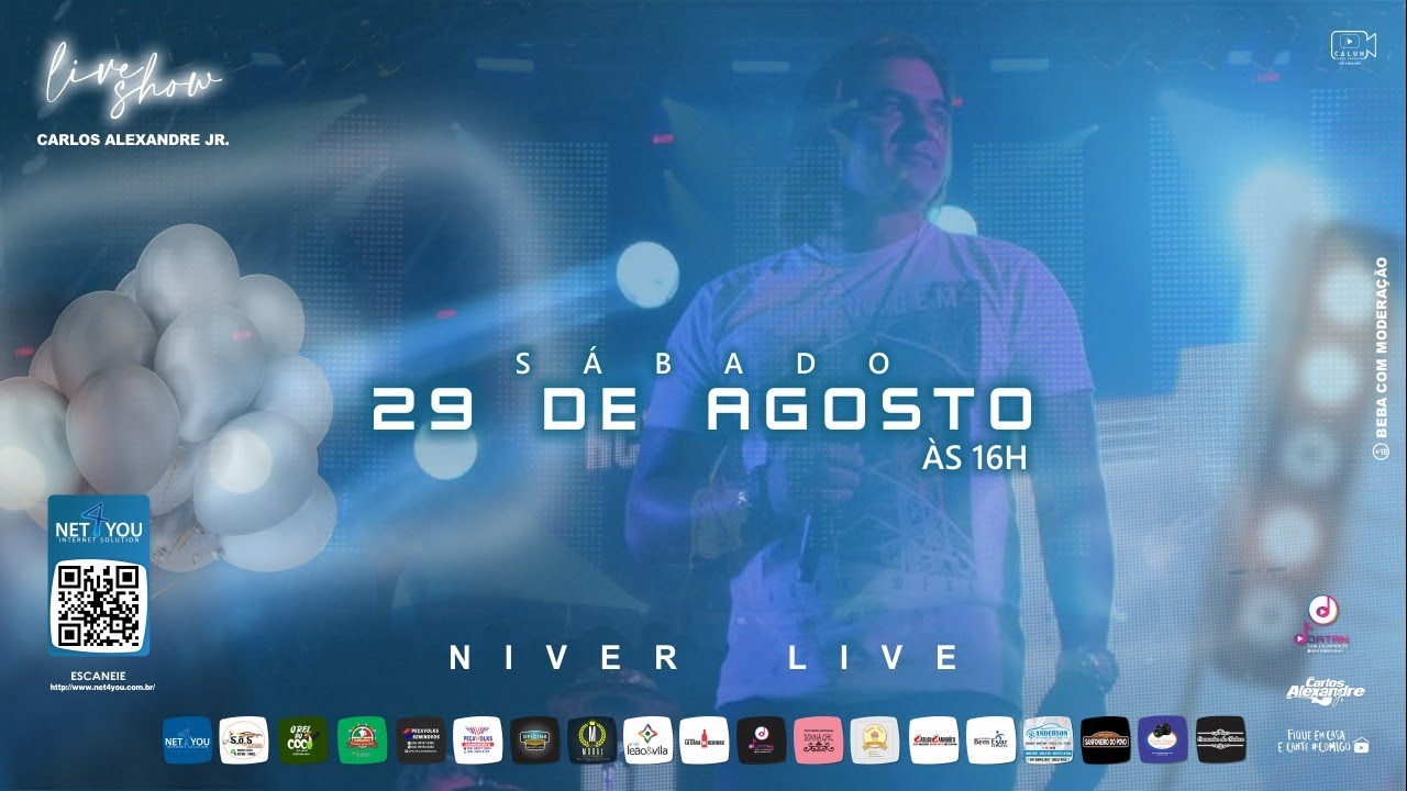 Niver Live | Carlos Alexandre Jr #LiveShow #FiqueEmCasa e Cante #Comigo ...