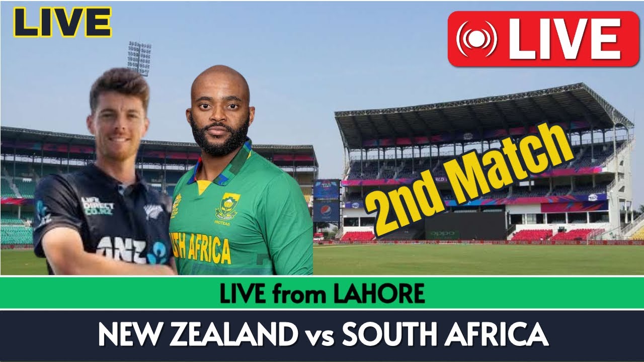 New Zealand vs South Africa LIVE | Triangular Series Cricket Match | Lahore, Pakistan - YouTube