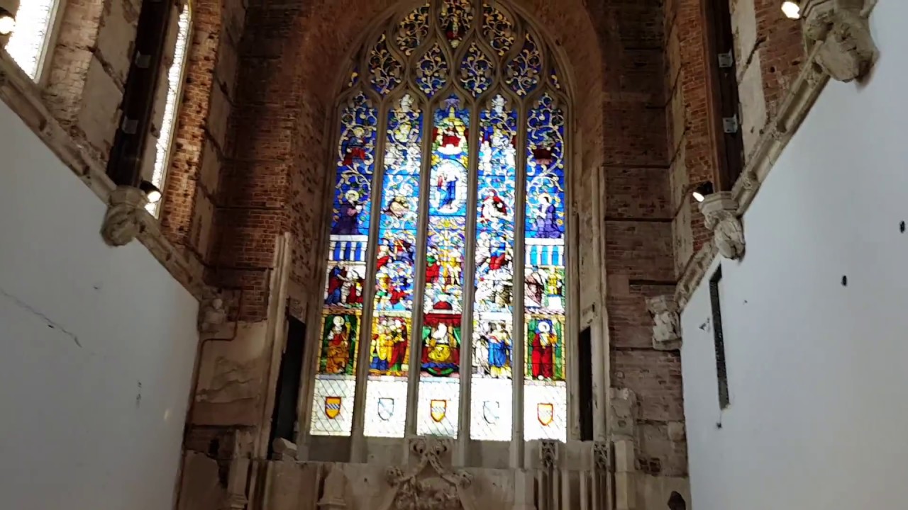 Stained glass high cliff castle the knotman - YouTube