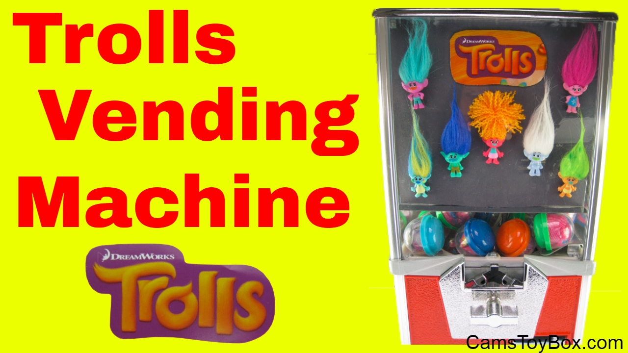 Dreamworks Trolls Blind Bags Series 2 Toy Vending Machine Surprises Fun ...