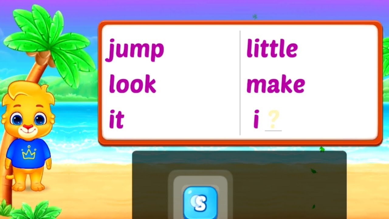 Sight Words ️ Learn to read 📝 Game for kids ️ part 44 - YouTube