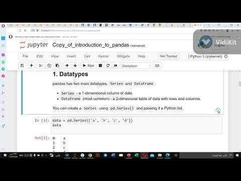 introduction to pandas 1 "AI" - YouTube