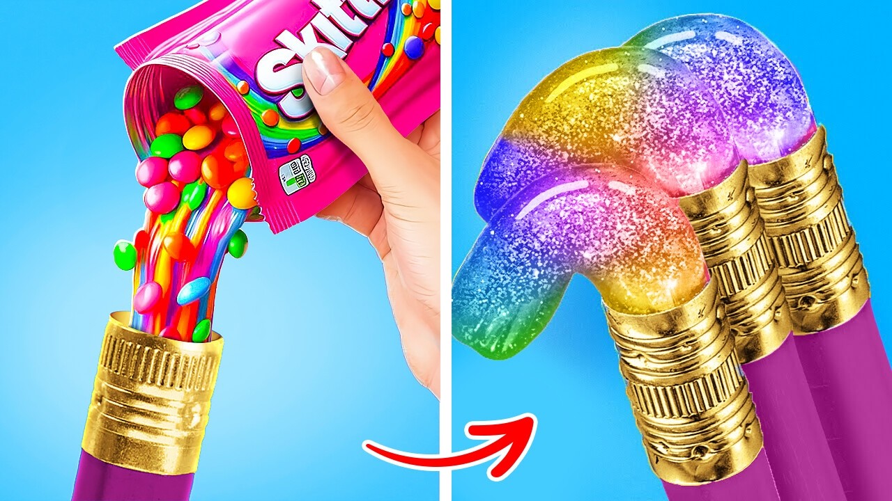 RETO DE COMIDA: GRANDE VS. PEQUEÑA 😱 Comida de forma geométrica 🔶 ...