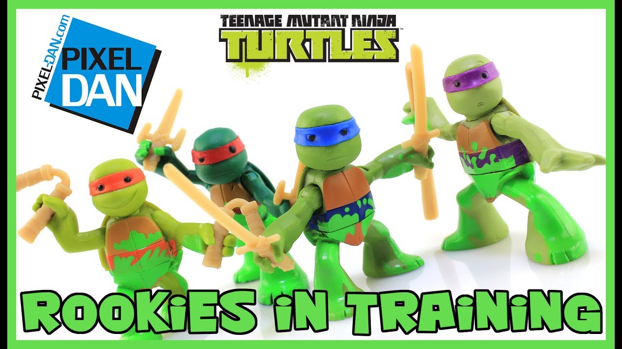 Teenage Mutant Ninja Turtles Rookies in Training Figures Video Review ...