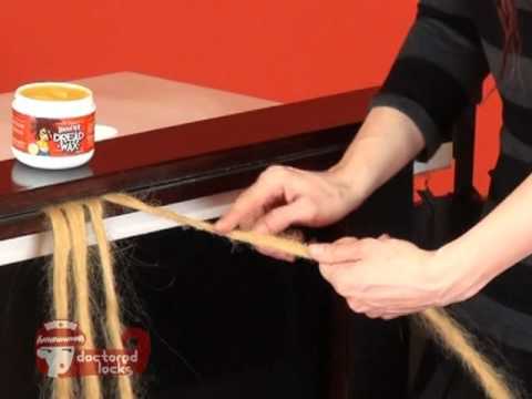 How to Wax Human Hair Dreadlock Extensions - DoctoredLocks.com - YouTube