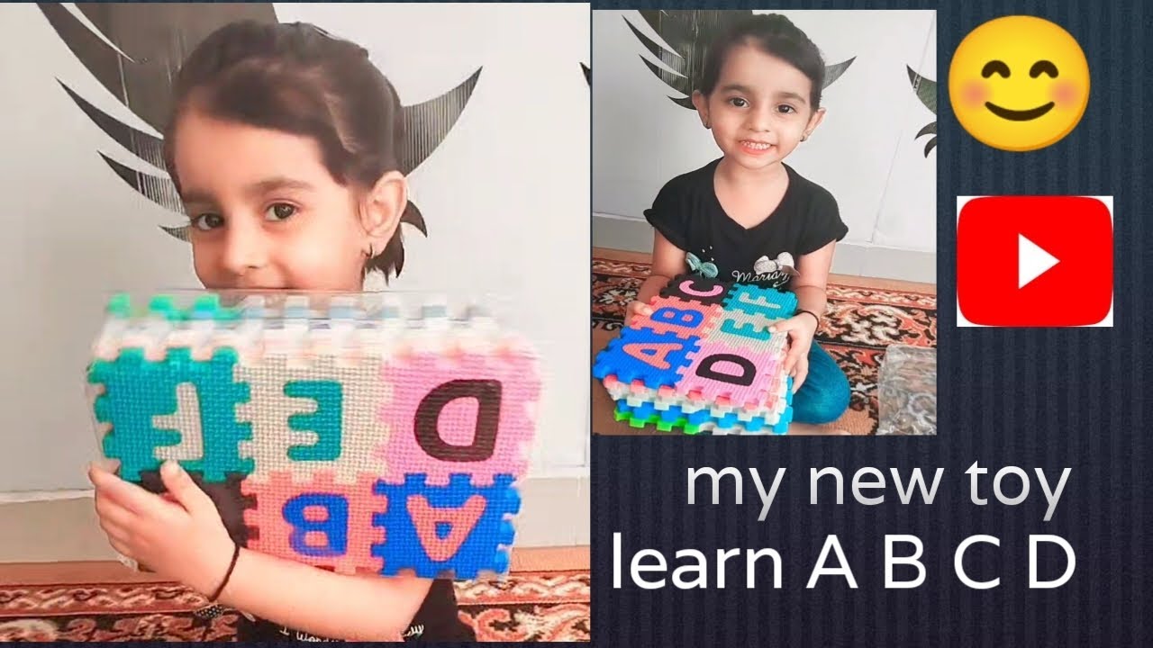 learn A, B, C, D | playing game | pari's world - YouTube