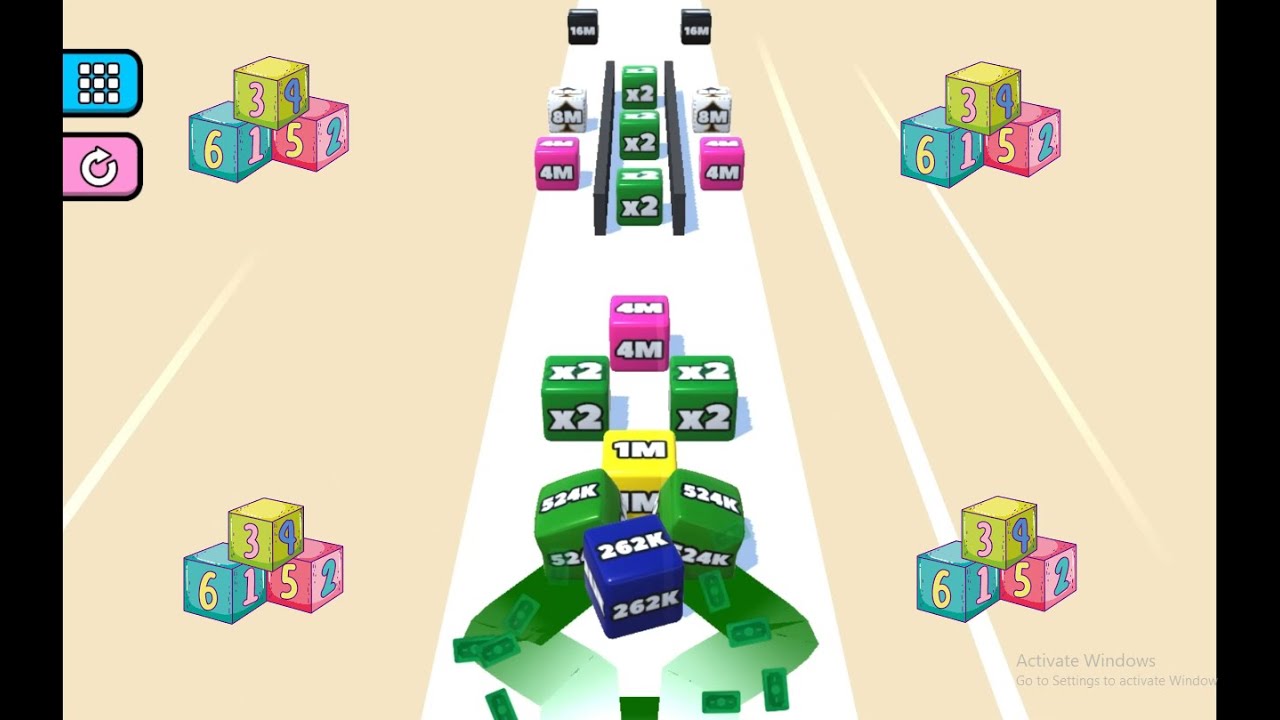 4 Million to 268 Million in Jelly Run 2048 io- Difficulty Level Hard ...