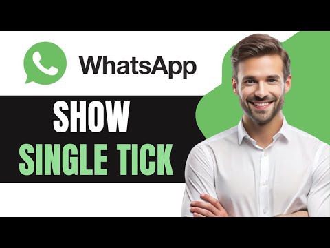 How to Show Single Tick in Whatsapp For one Person