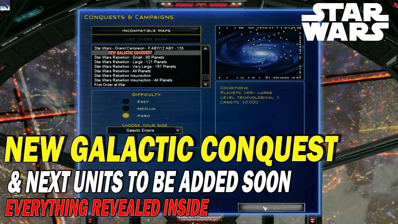 NEW GALACTIC CONQUEST & Next Units to be added soon - Star Wars - YouTube