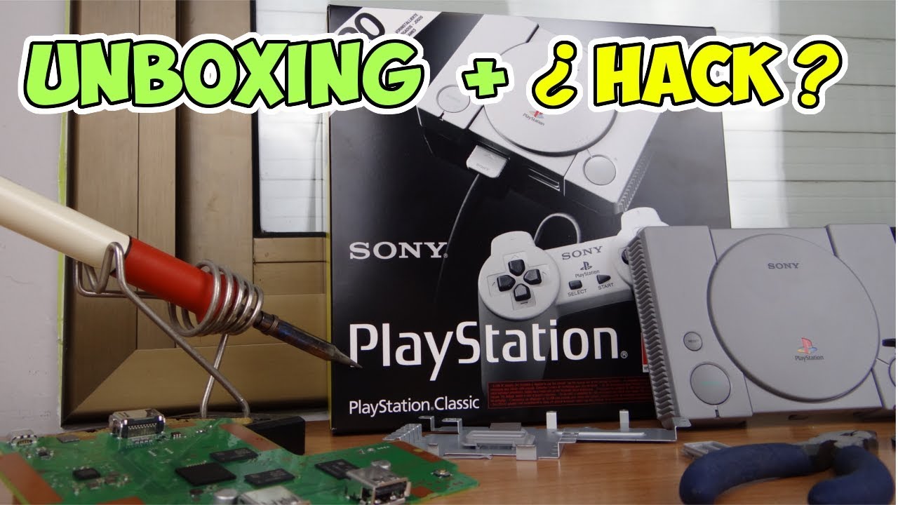 🕹️ UNBOXING ANALISIS E INTENTO DE TRASTEO de la Playstation classic ...