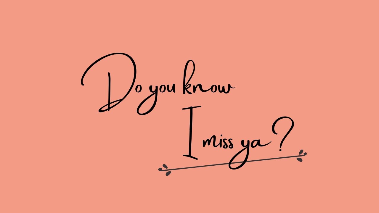 I Miss Ya -Hallman - YouTube