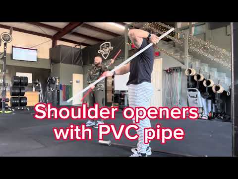 Shoulder openers with PVC pipe: #shoulders #shoulderstretch - YouTube