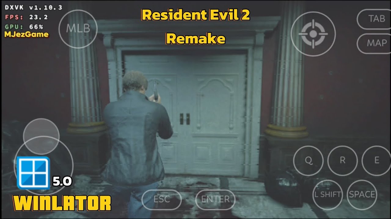 Winlator - Gameplay Resident Evil 2 Remake - Emulator Windows Android ...