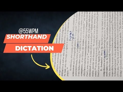 Shorthand dictation @55wpm/TES Classes/Dictation in English - YouTube
