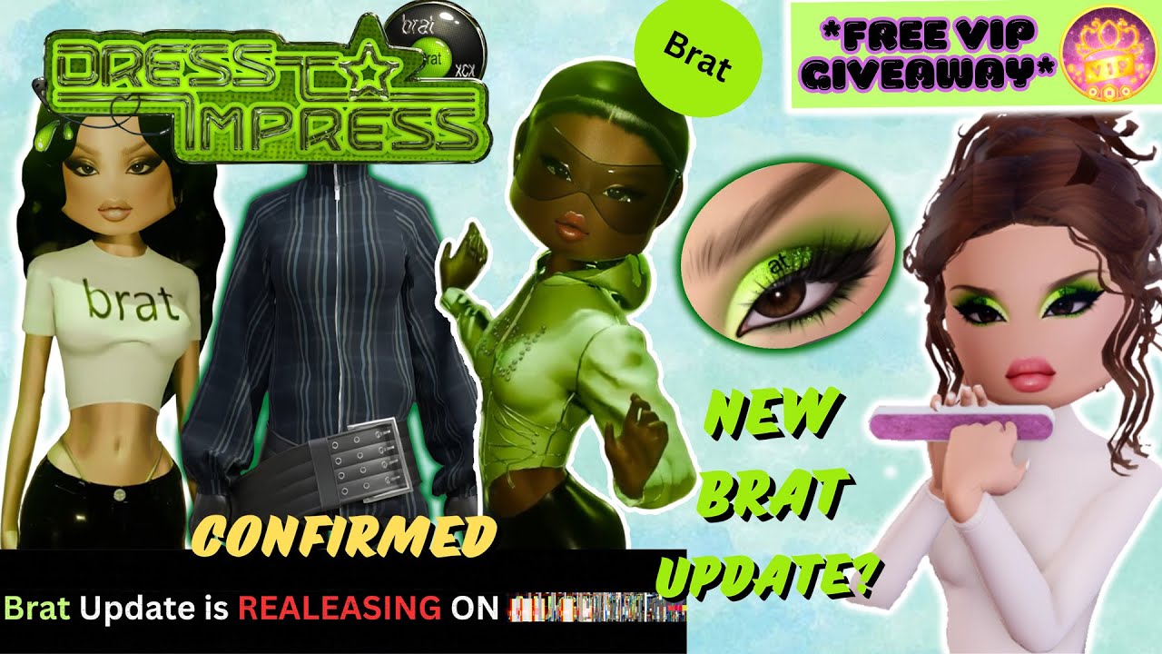 How to get *FREE VIP* in DTI & REALING DATE OF NEW *BRAT UPDATE ...