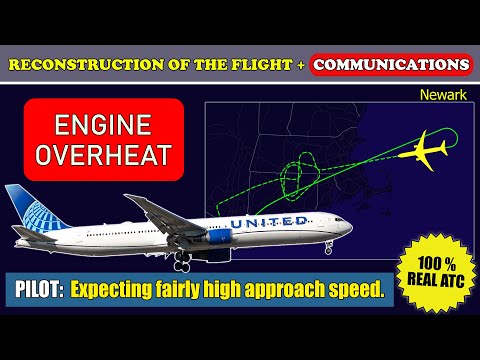 Engine overheat. High speed landing | United Boeing 767-400 | Newark ...